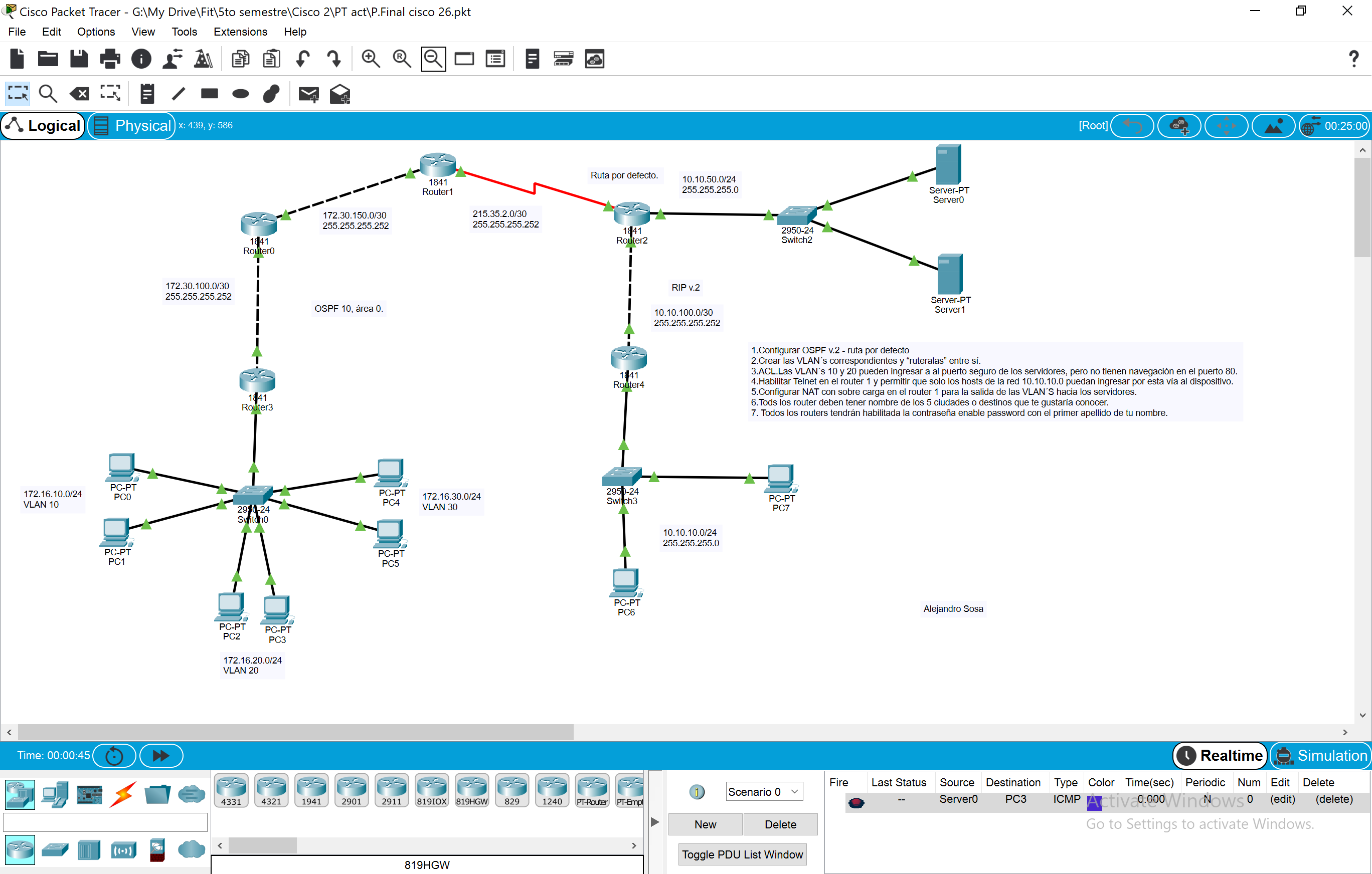 Proyecto final de Cisco | Alexsosat